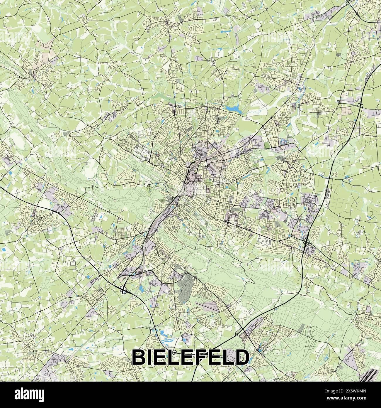 Bielefeld germany street Stock Vector Images - Alamy