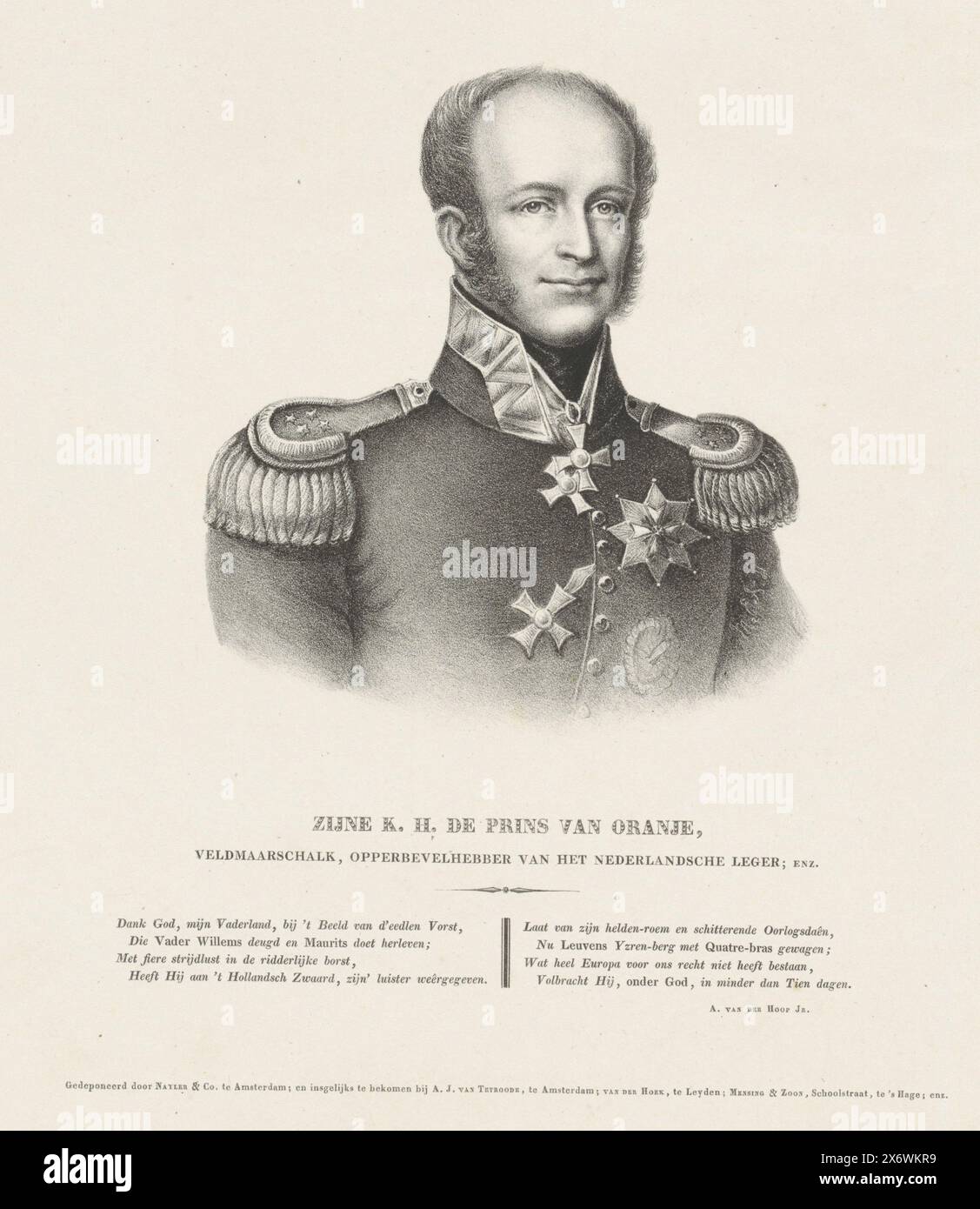 Portrait of William II, King of the Netherlands, Portrait of William II ...