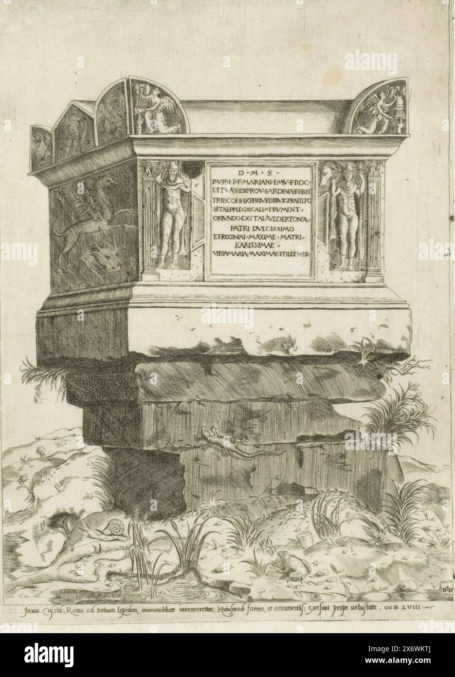 Funerary monument on the Via Cassia, Roman funerary monument for ...