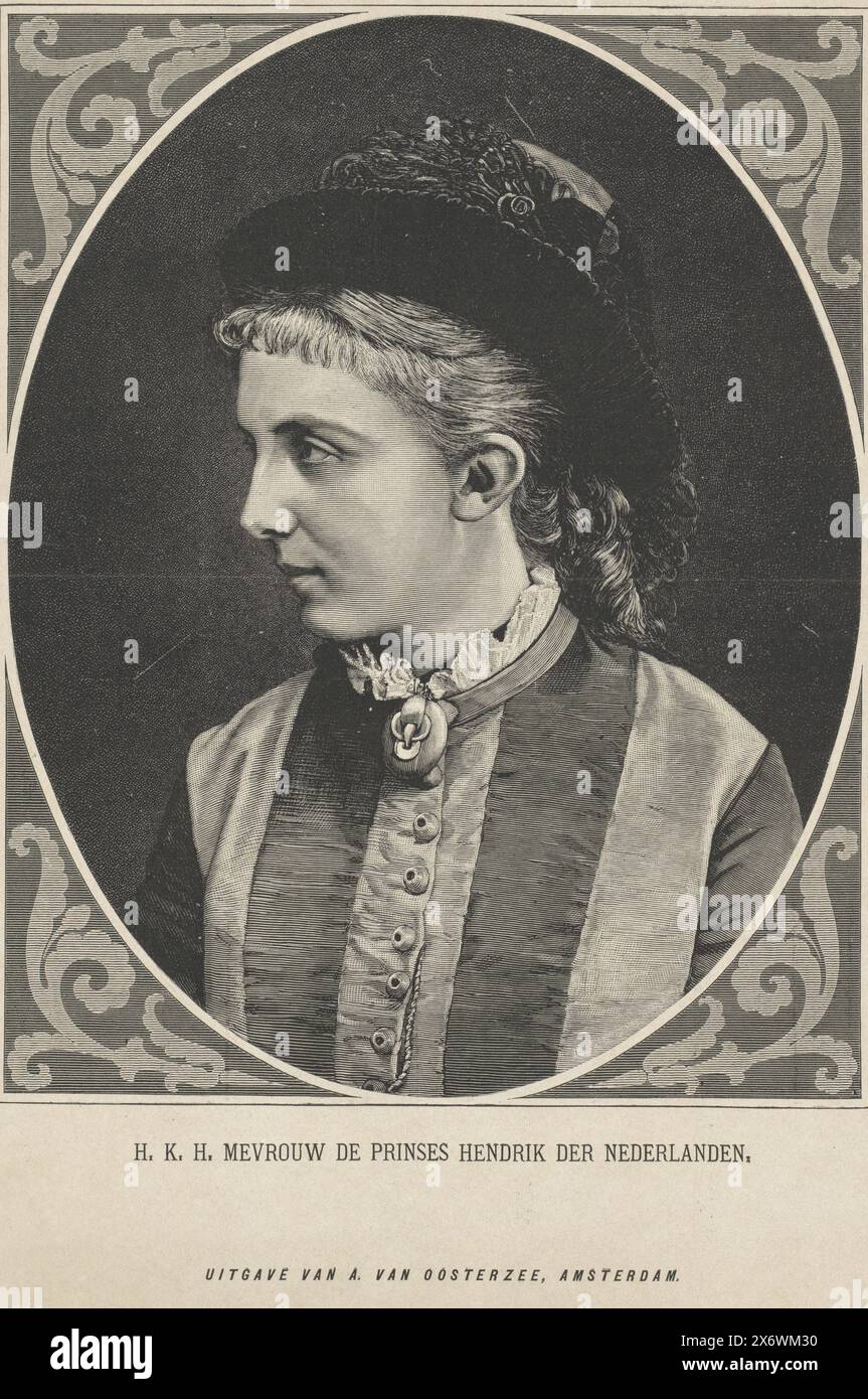Portrait of Mary of Prussia, Portrait of Mary of Prussia in an oval ...