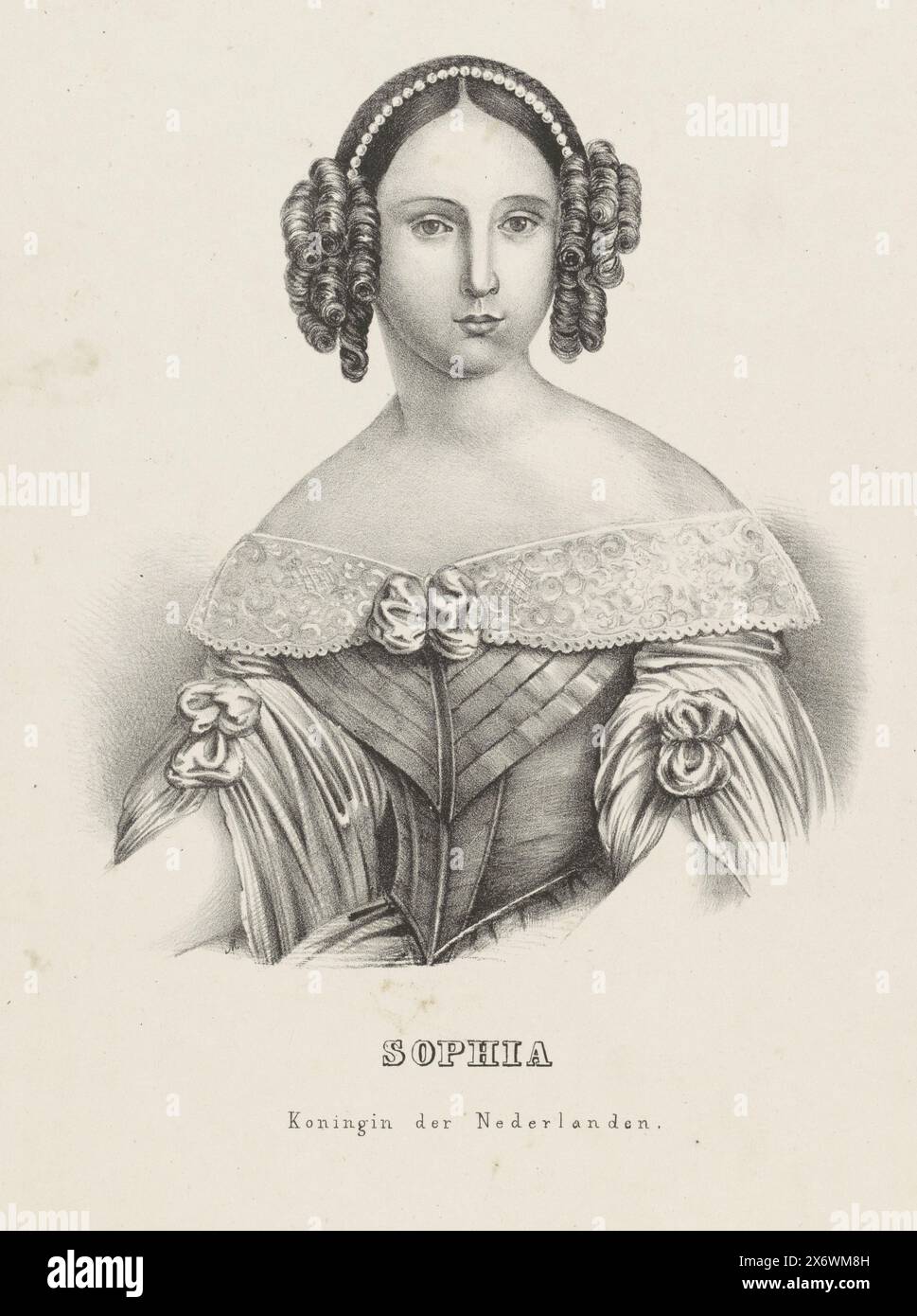 Portrait of Sophie of Württemberg, Portrait of Sophie. Her name and ...