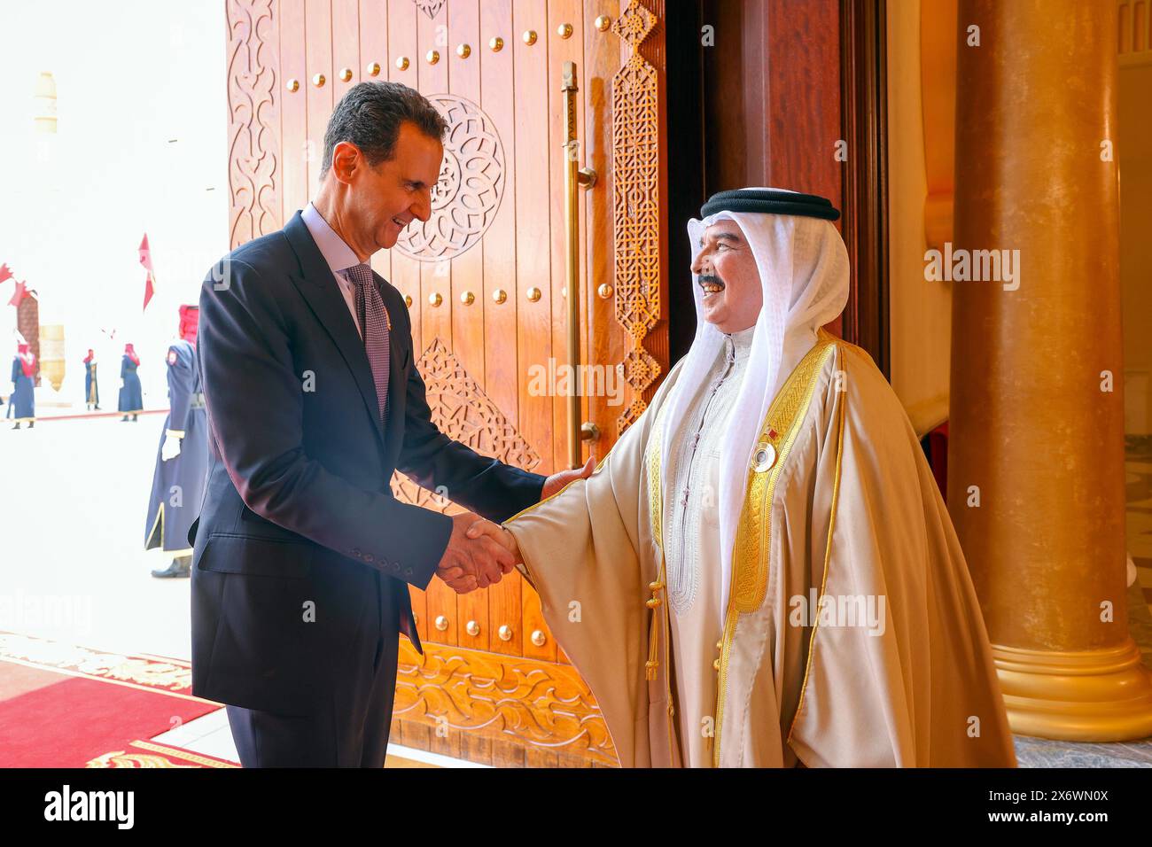 Manama, Bahrain. 16th May, 2024. Bahrain's King Hamad bin Isa Al ...