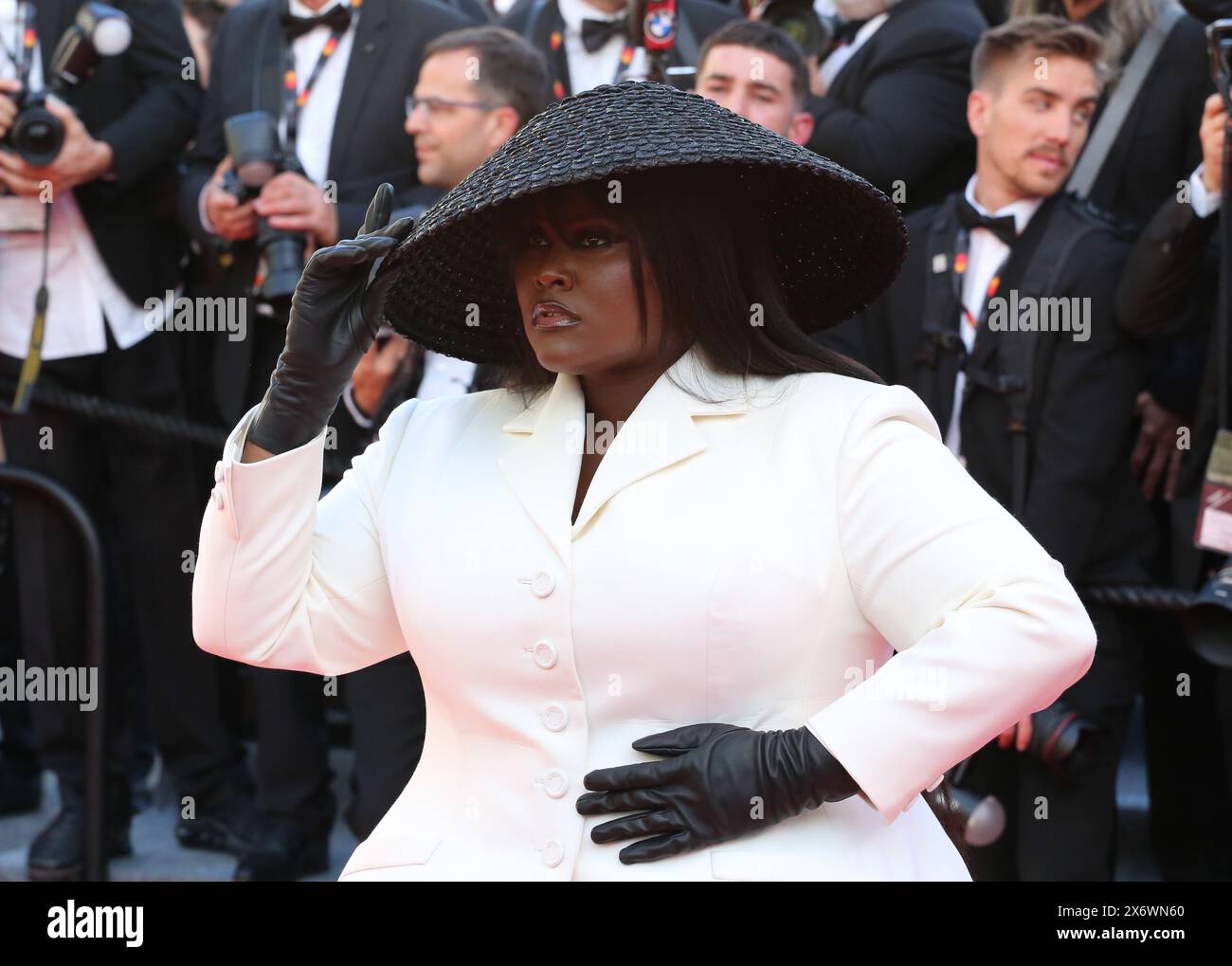 Cannes, France, 16th May, 2024. Yseult arriving on the red carpet for ...