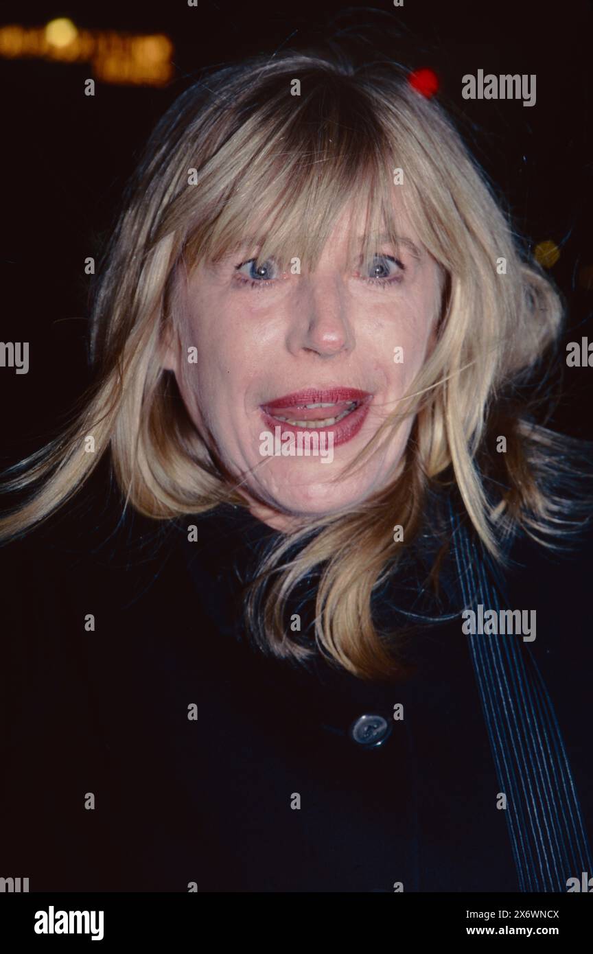 Marianne Faithfull at the Anna Sui Fashion Show at Bryant Park in New ...