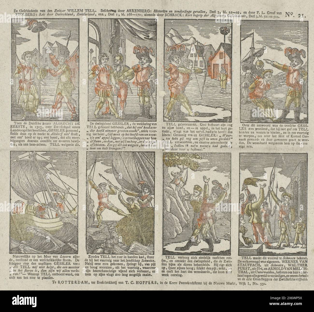 The history of the Swiss William Tell [(...)] (title on object), Sheet ...