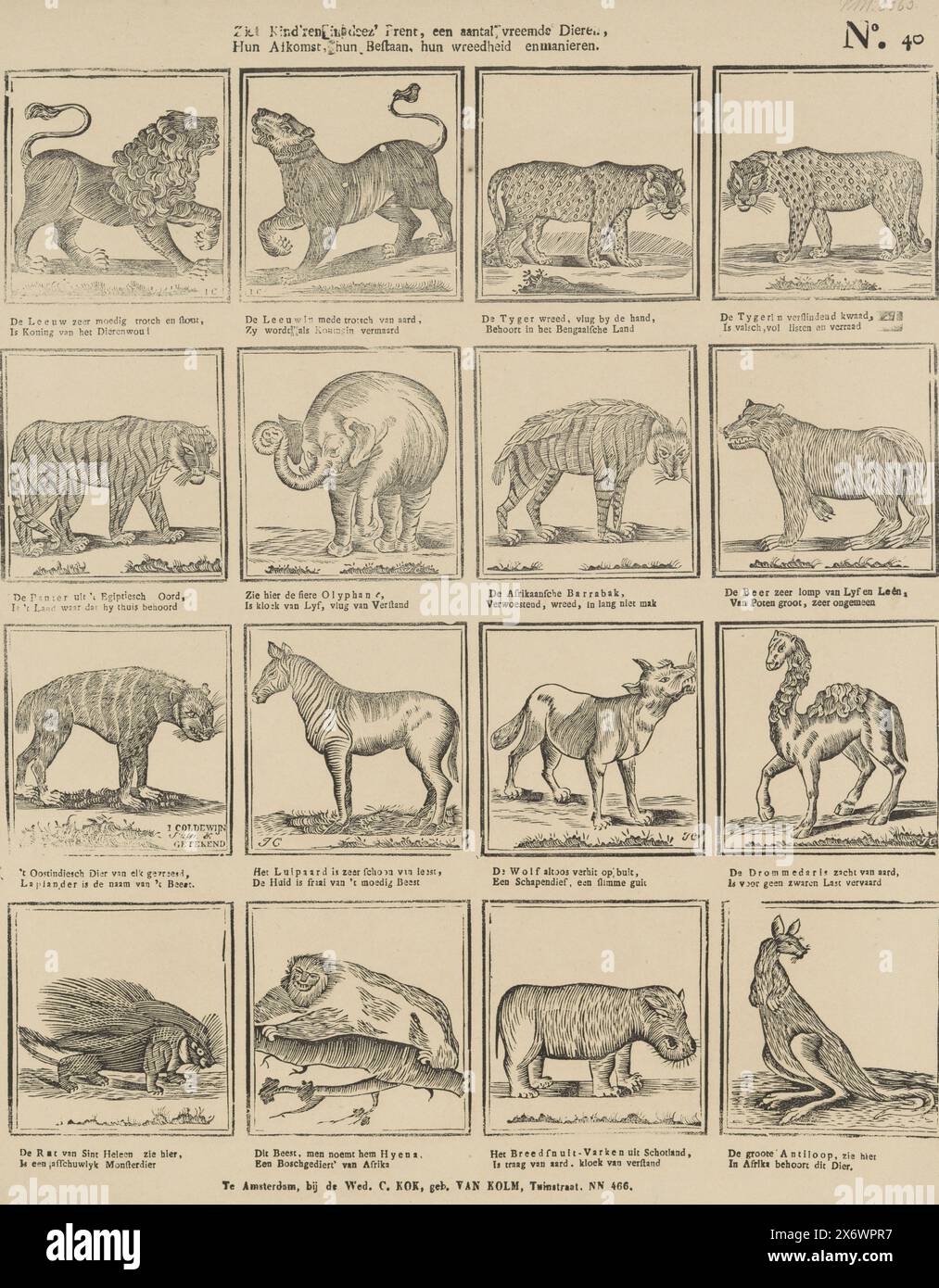 Children see a number of strange animals in this print, Their origins ...