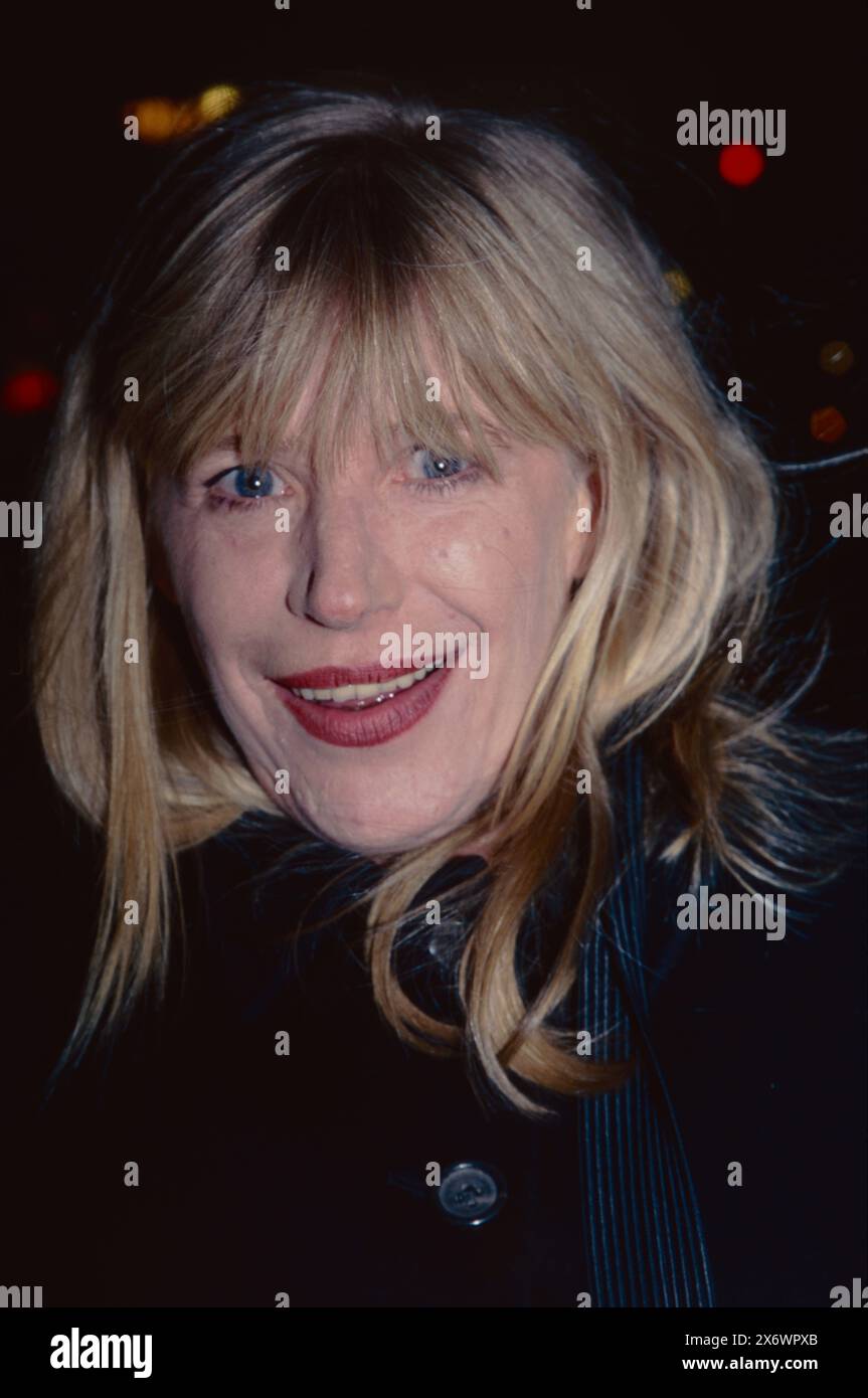 Marianne Faithfull at the Anna Sui Fashion Show at Bryant Park in New ...