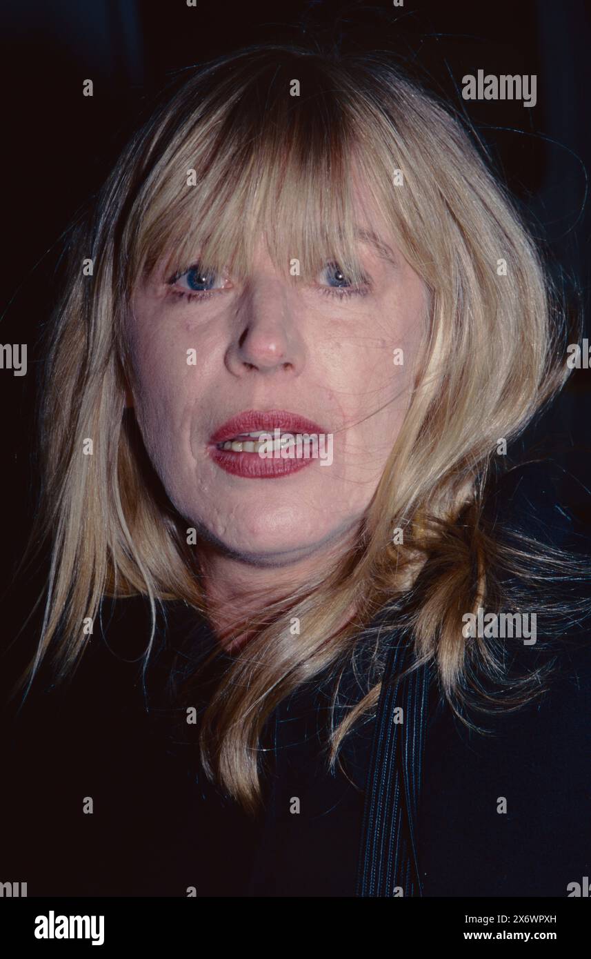 Marianne Faithfull at the Anna Sui Fashion Show at Bryant Park in New ...