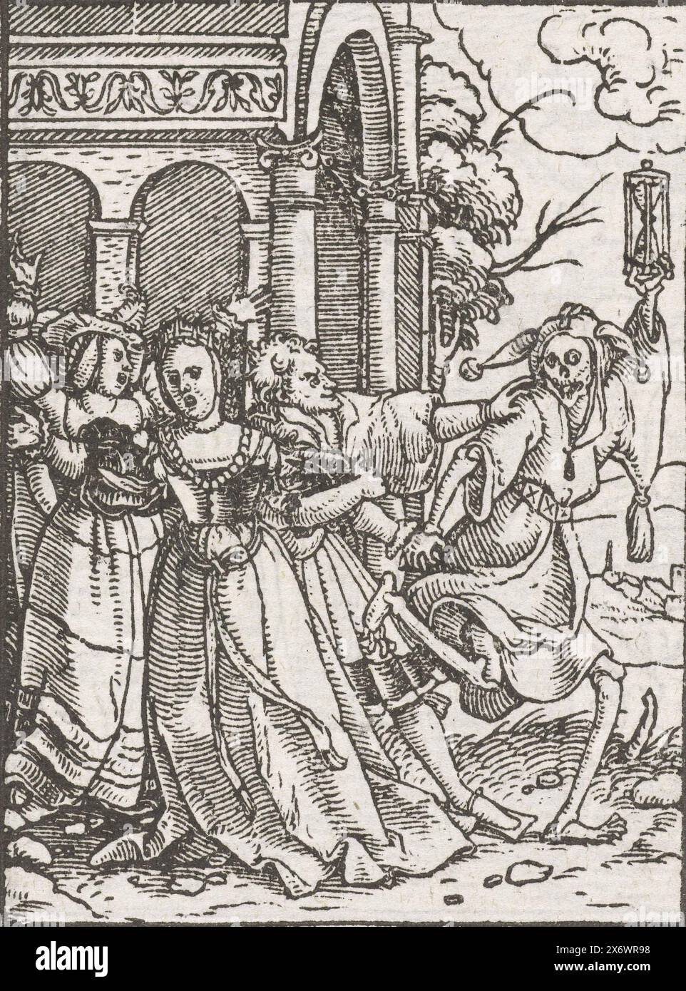 Queen and Death as a jester, Dance of Death (series title), Death ...