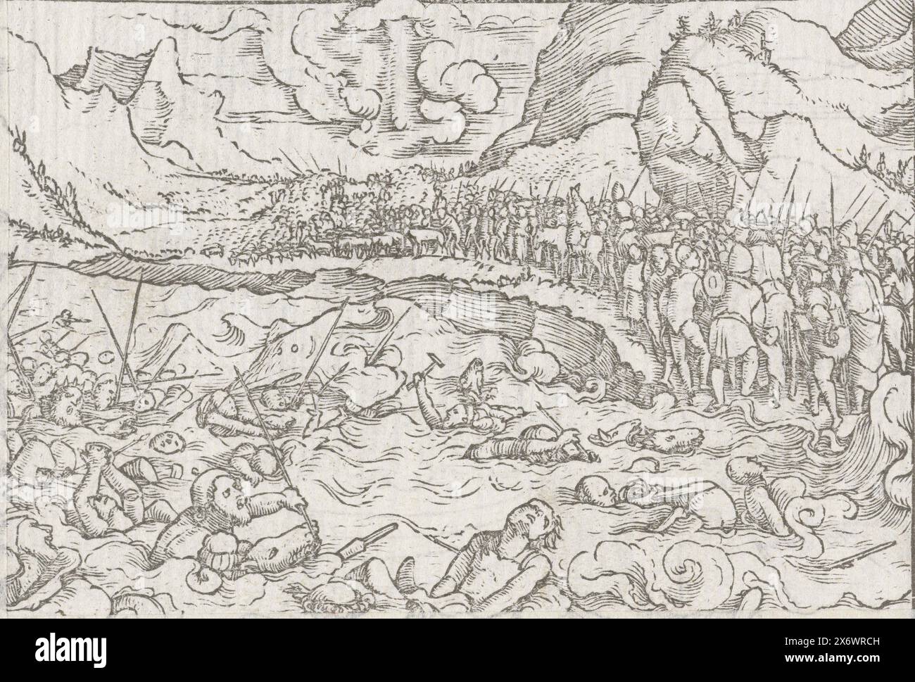 Destruction of Pharaoh's armies in Red Sea, Pharaoh's armies drown in ...