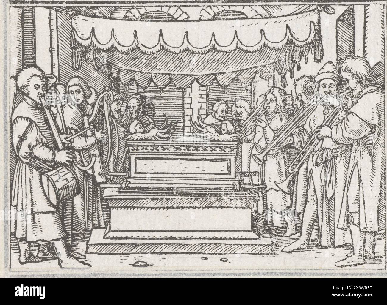 Levites make music for the ark of the covenant. By order of King David ...