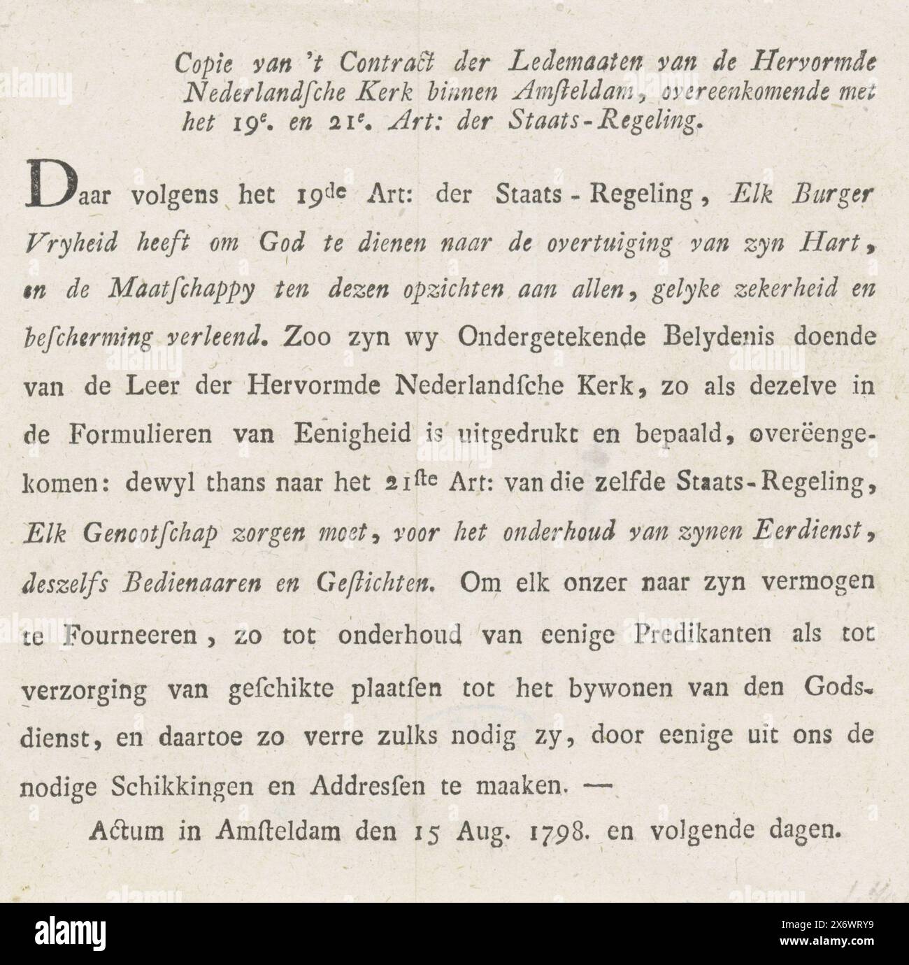 Reformed dutch churches within amsterdam undertake hi-res stock ...