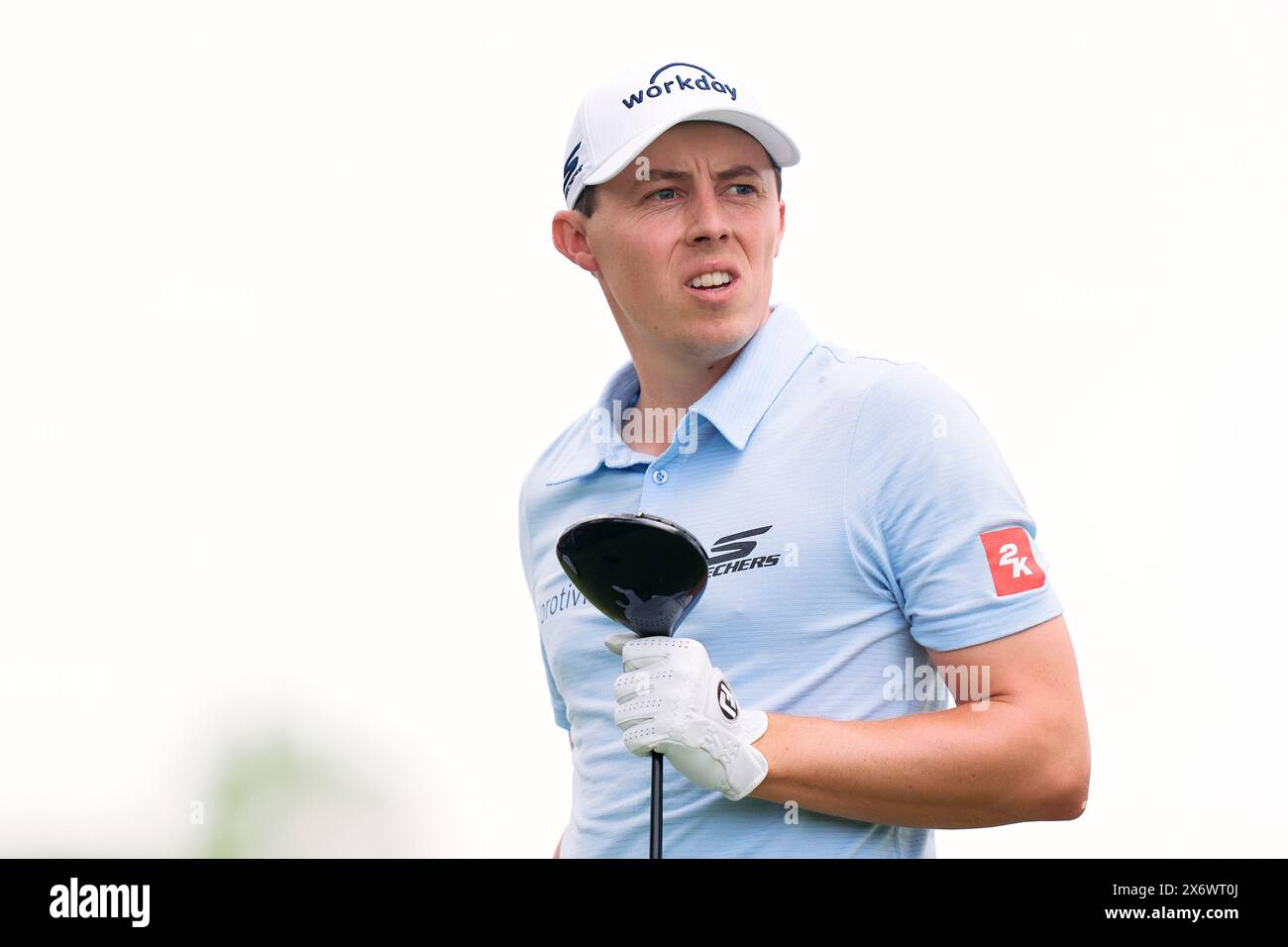 Matthew Fitzpatrick of England in action during First Round of the 2024 ...