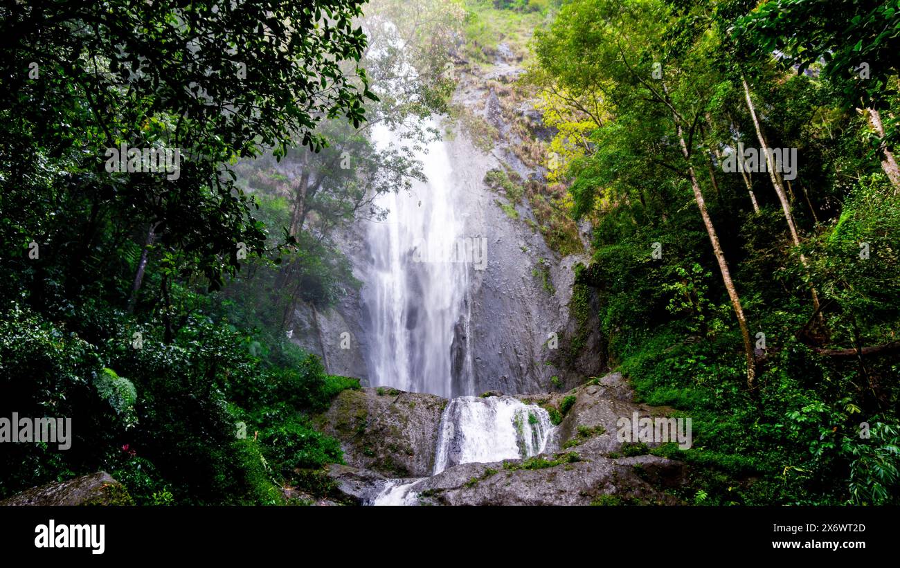 The beautiful dolo waterfall. Dolo is one of the waterfalls in Kediri ...