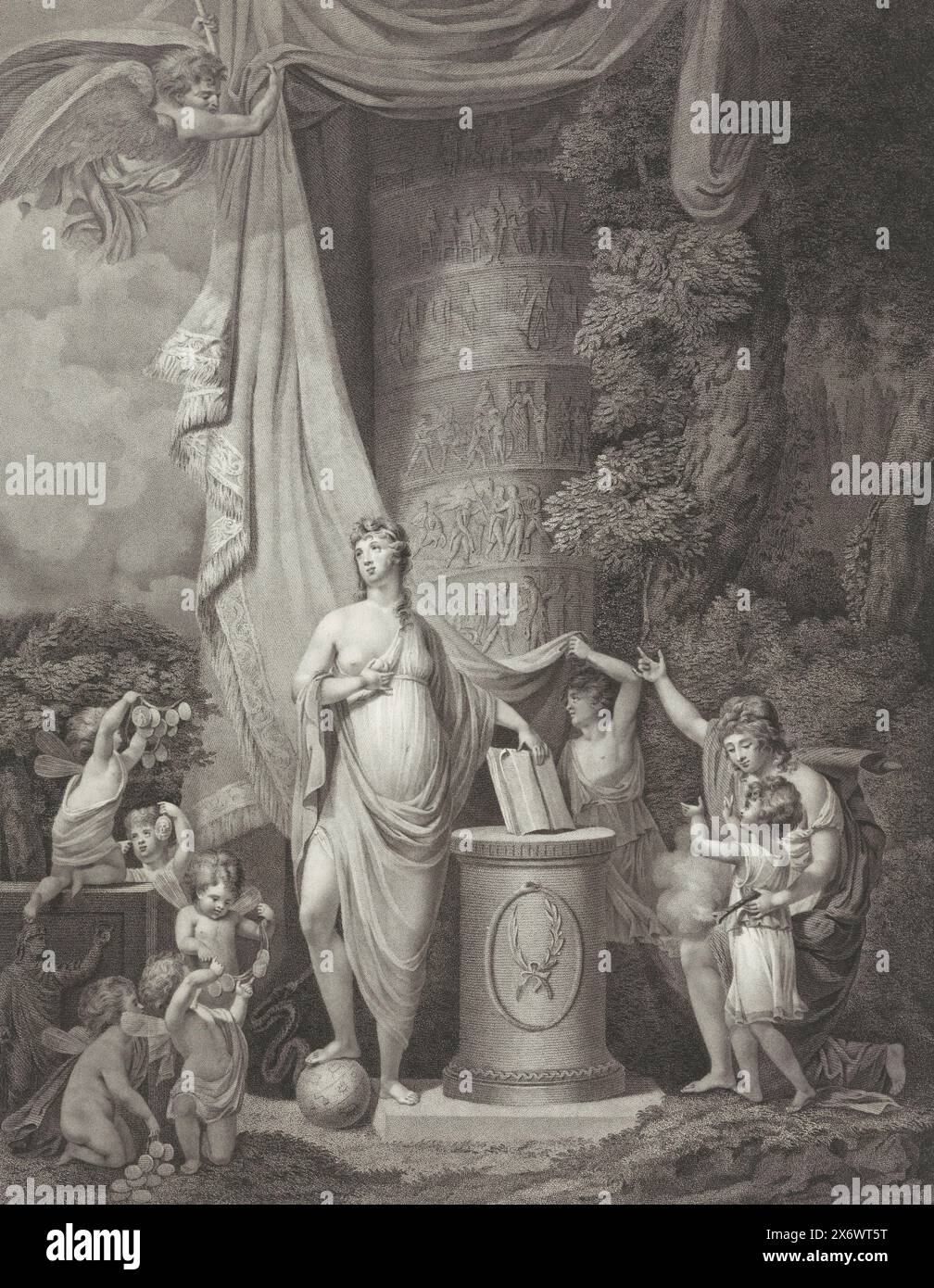 Allegory of the past eighteenth century, 1799, Allegory of the past ...