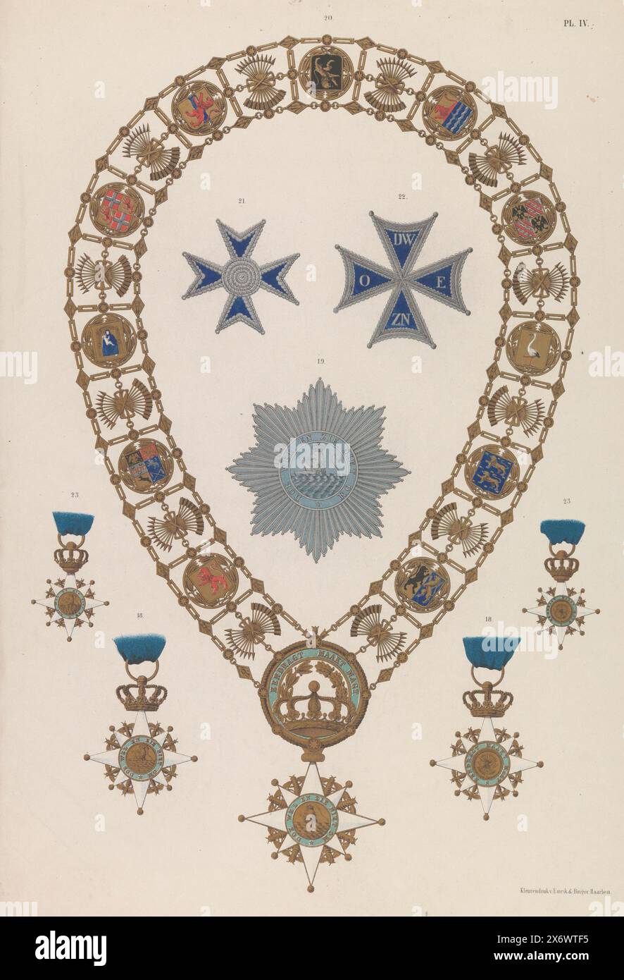 Order chain with the grand cross of the Royal Order of Holland, 1807 ...
