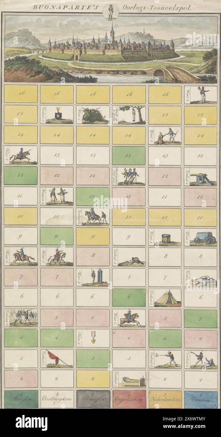 Board game based on the Napoleonic Wars, 1813, Buonaparte's War Theater ...
