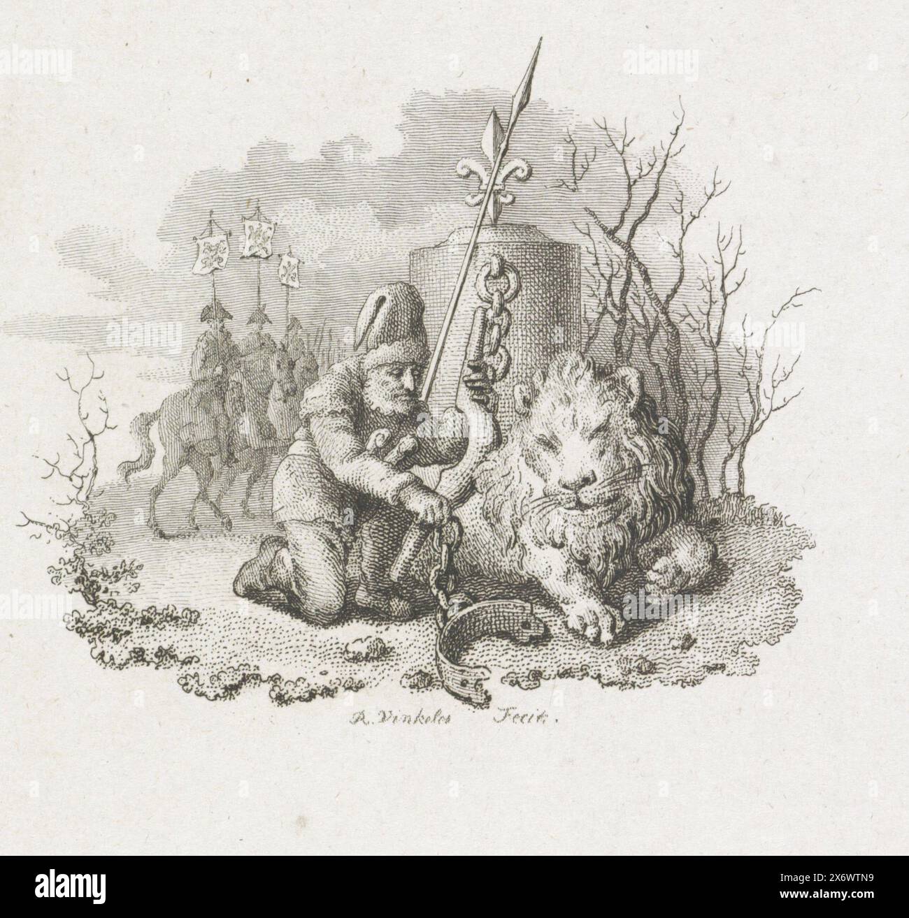 Chained dutch lion hi-res stock photography and images - Alamy