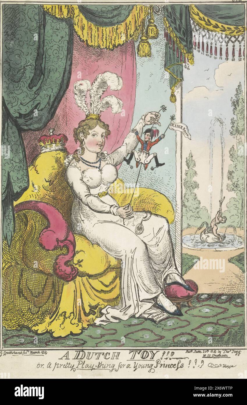 The Prince of Orange as a toy for Princess Charlotte, 1814, A Dutch Toy ...