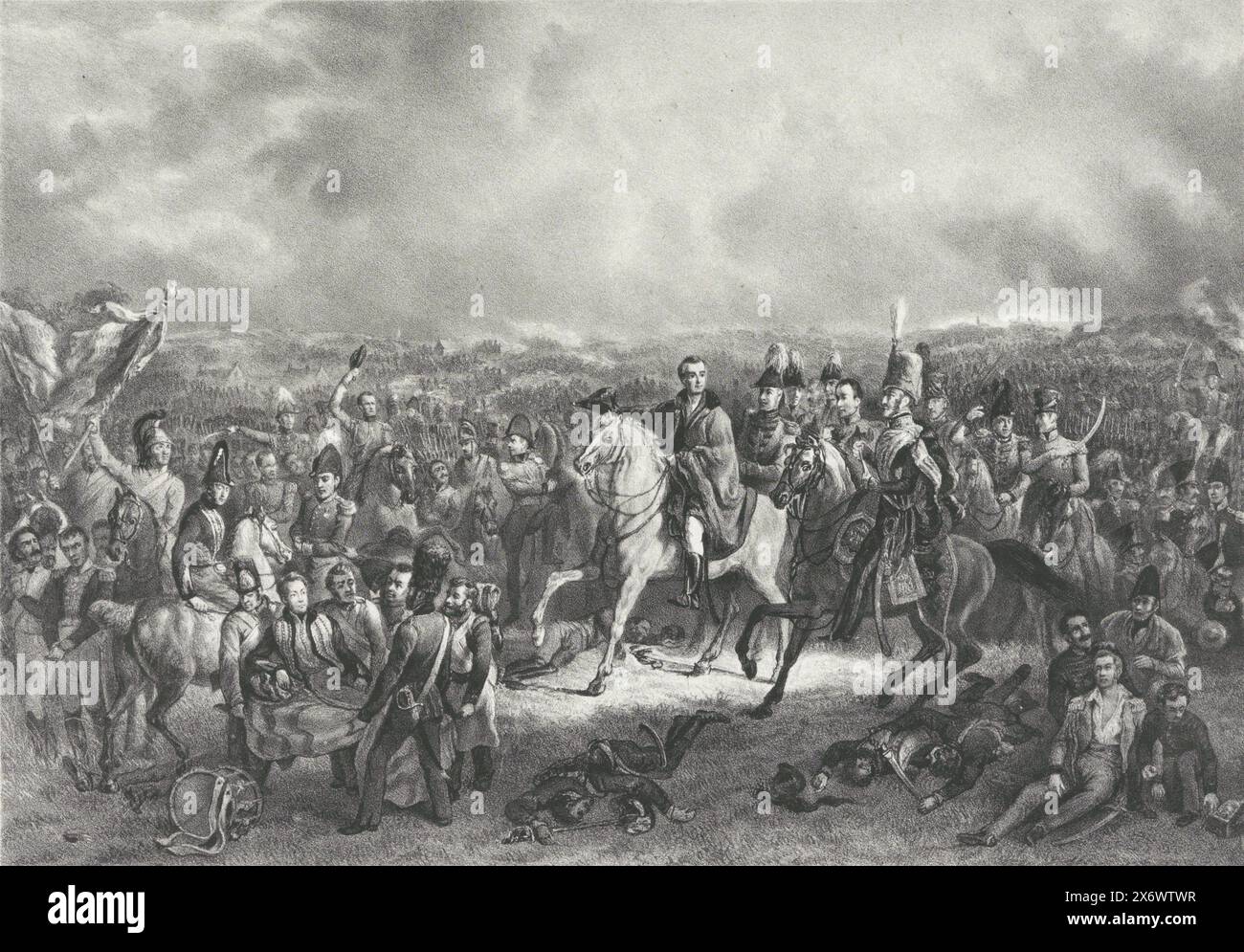 Battle of Waterloo, 1815, Battle of Waterloo. 18 Juny 1815 (title on ...