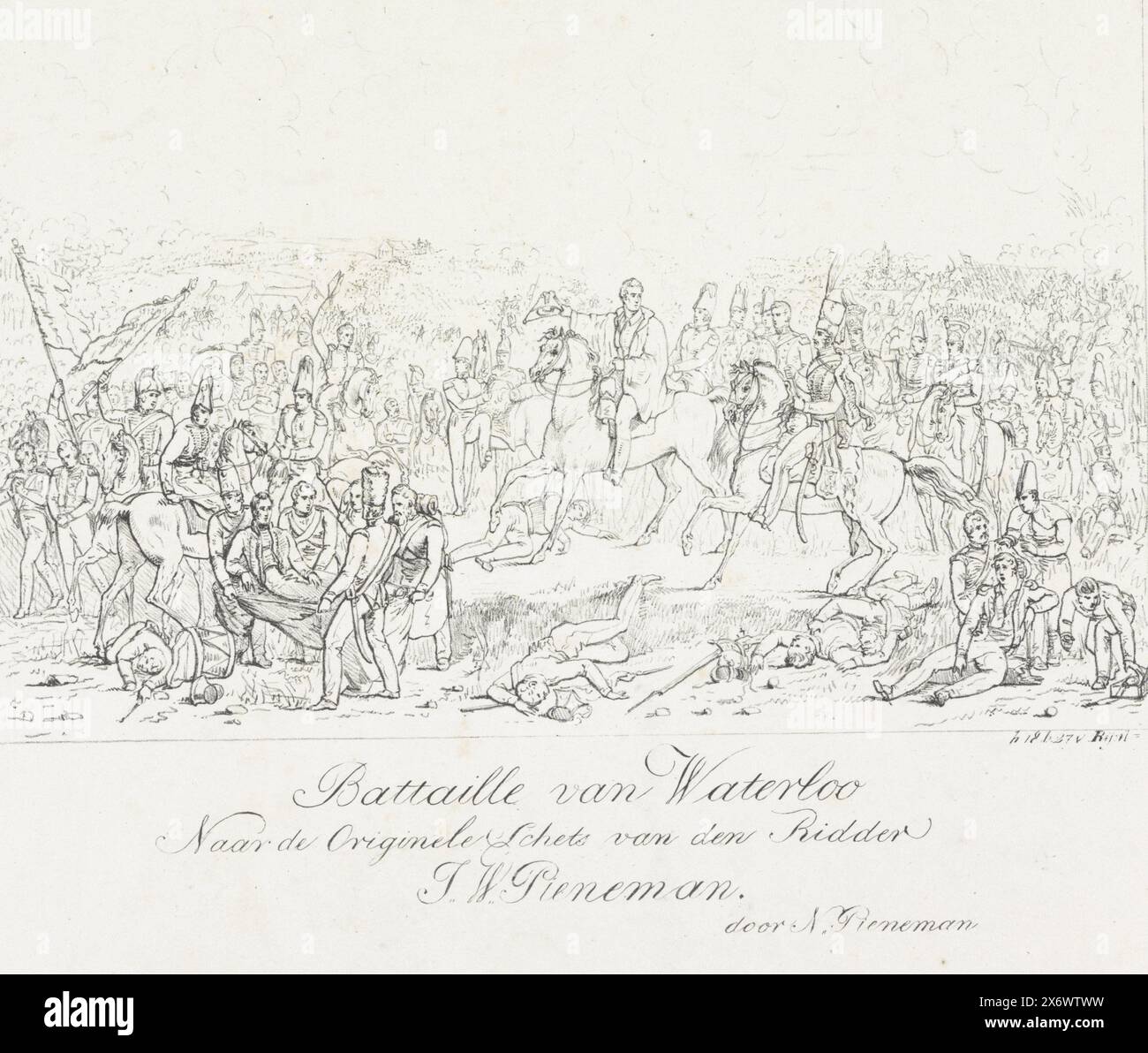 Battle of Waterloo, 1815, Bataille de Waterloo After the Original ...