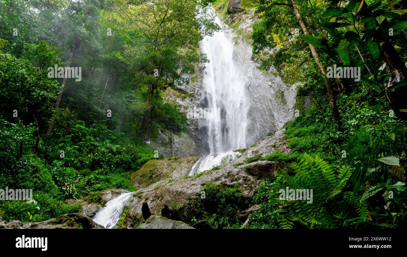 The beautiful dolo waterfall. Dolo is one of the waterfalls in Kediri ...