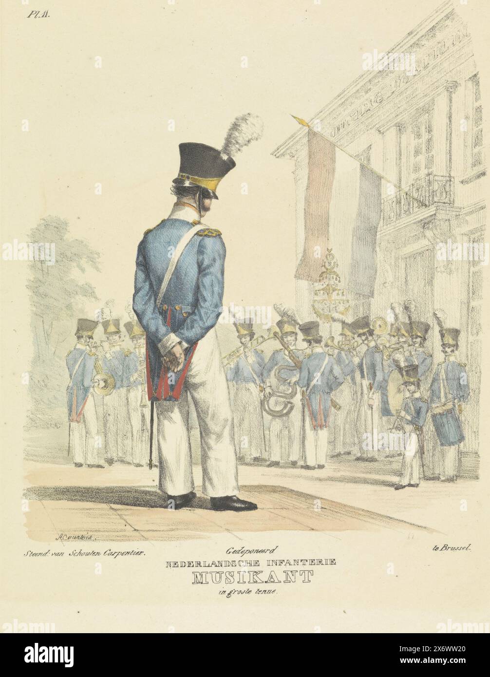 Musician in Full Uniform, Musician in large uniform, 1820-1825, Dutch ...