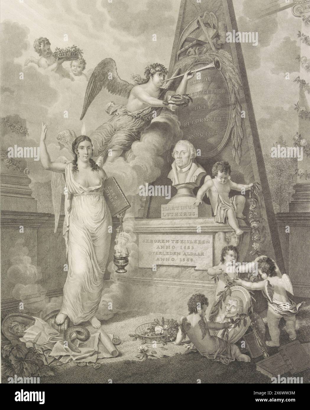 Monument to the third centenary of the Reformation, 1517-1817, Monument ...