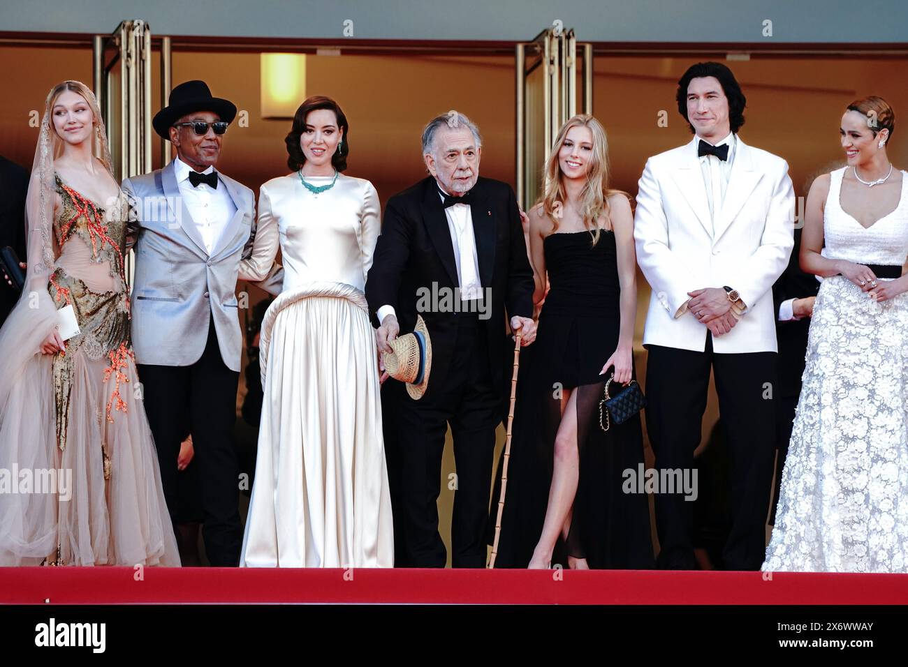 Cannes, France. 16th May, 2024. Grace VanderWaal, Giancarlo Esposito, Aubrey Plaza, Francis Ford ...