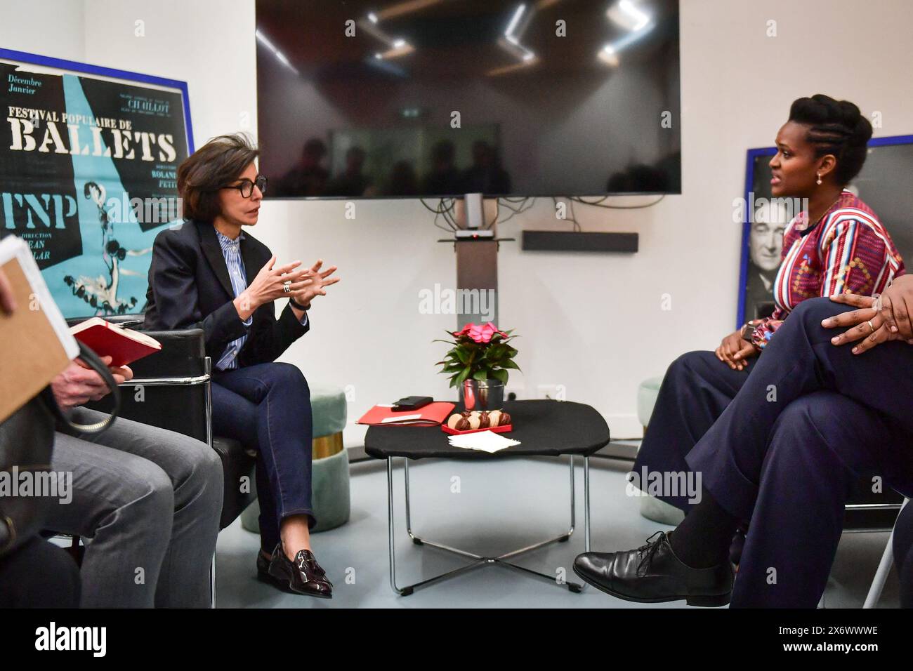 French Culture Minister Rachida Dati and Minister for Youth and the ...