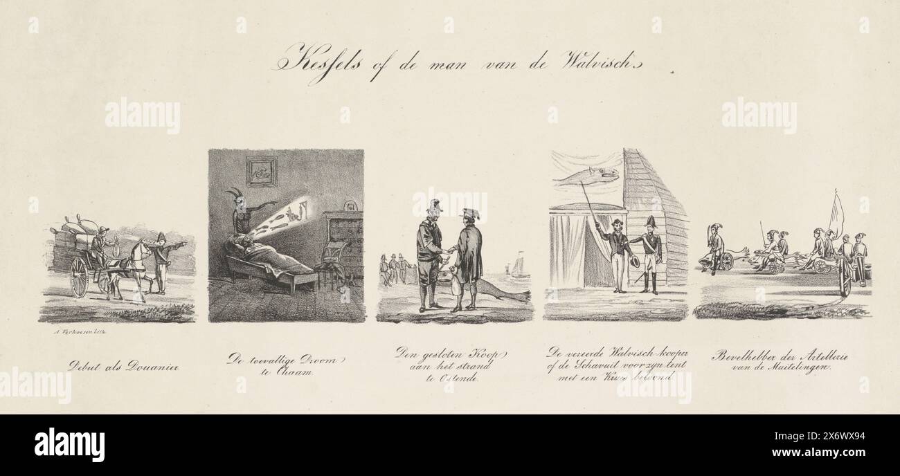 Cartoon on General Kessels, 1830-1831, Kessels or the man from the ...