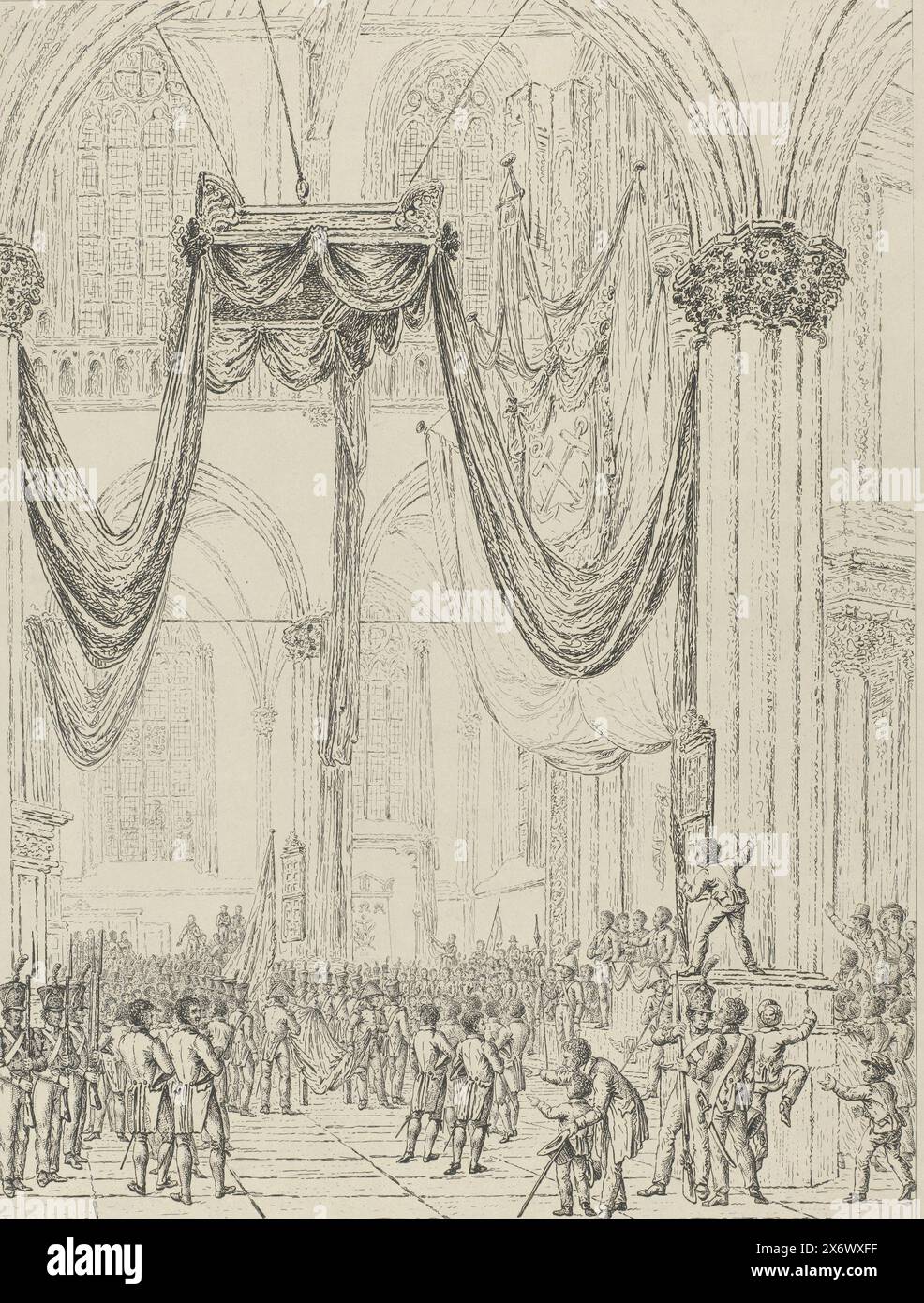 Funeral of Jan van Speijk, 1832, The burial of the remains of Jan van ...