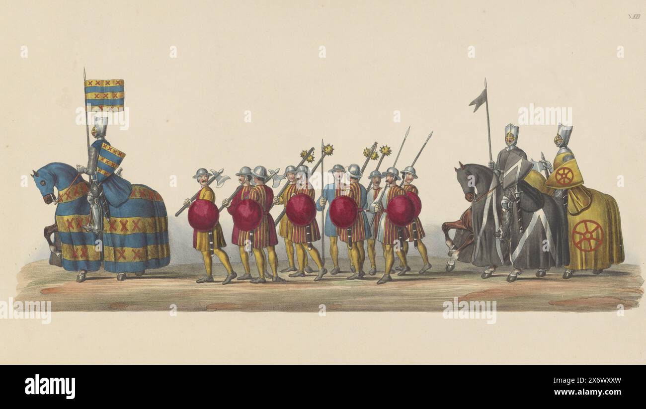 Costumed parade of 1841: knights and soldiers (page VIII), Costumed ...