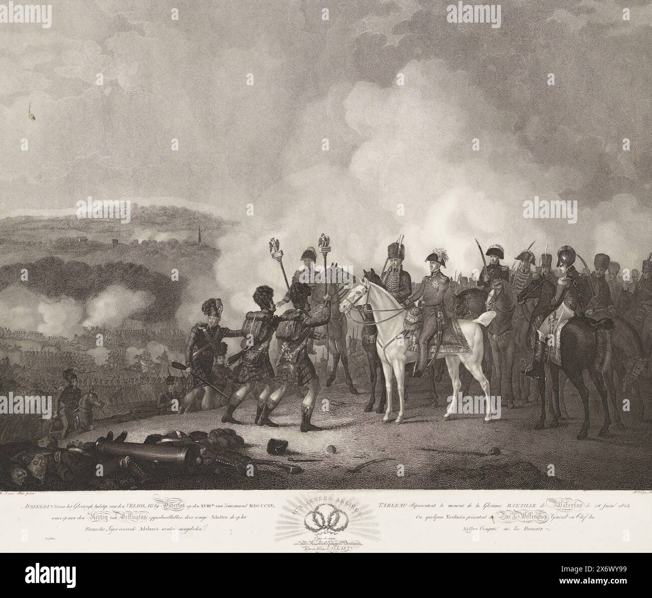 Scottish soldiers in battle waterloo hi-res stock photography and ...