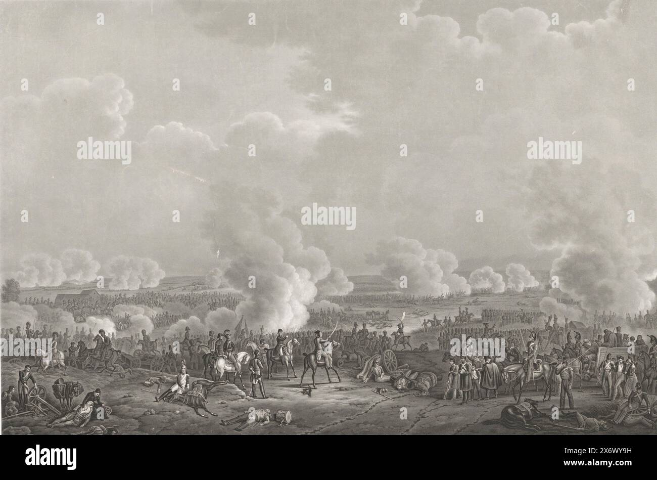 Battle of Waterloo, 1815, Twelve plates of the arrival and inauguration ...