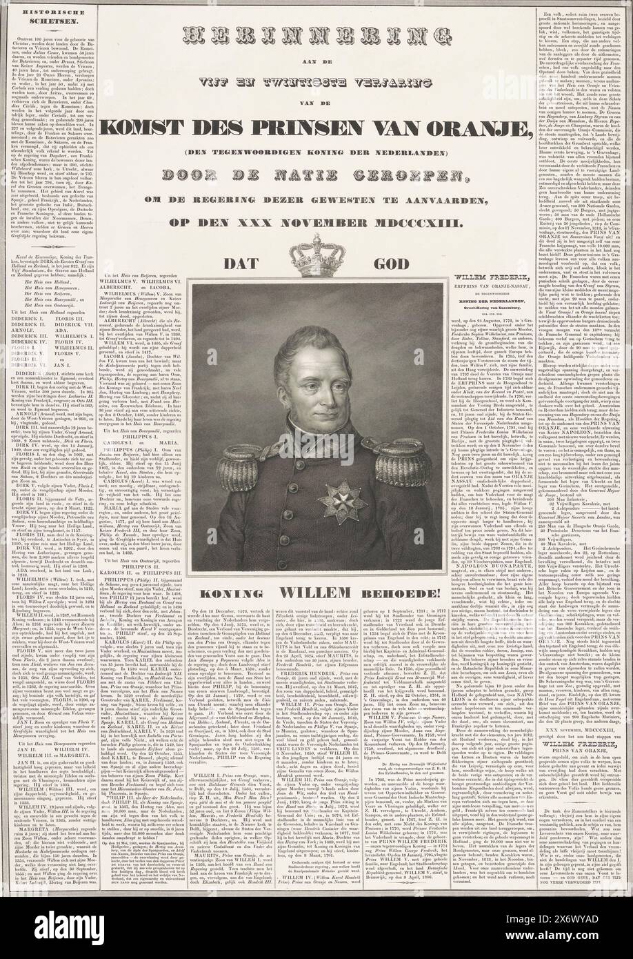 Commemoration of the 25th anniversary of the reign of King William I ...