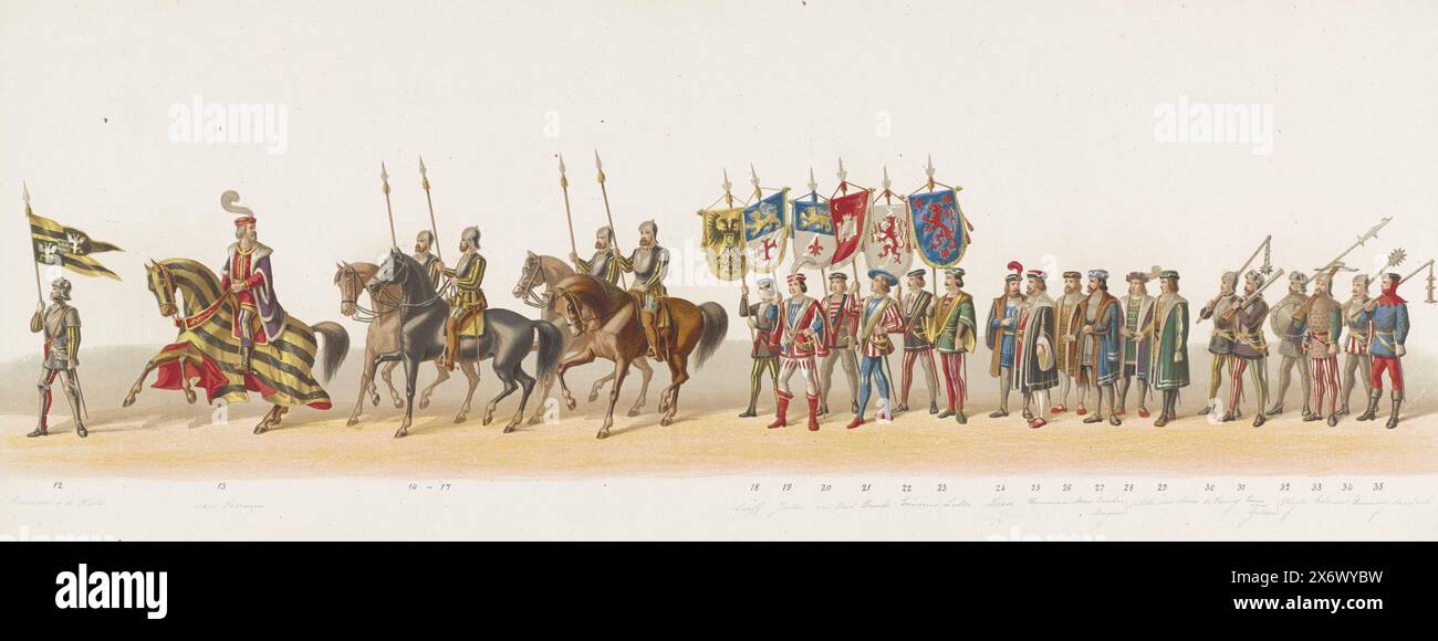Delft parade of 1873 (second plate), Costumed parade held by the ...