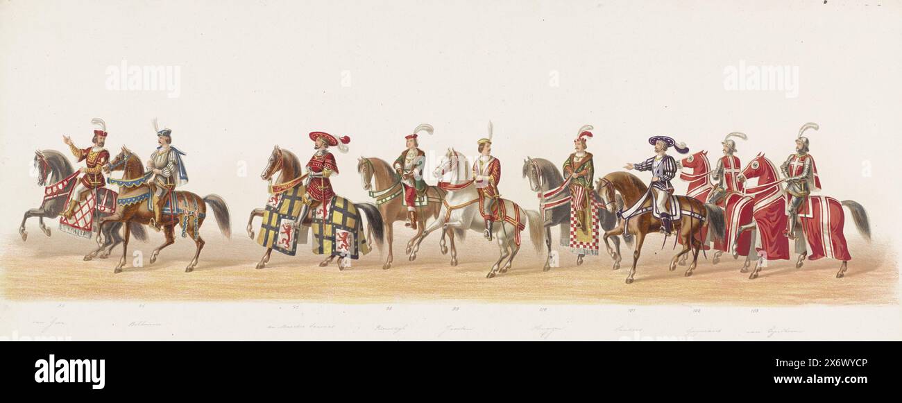 Delft parade of 1873 (seventh plate), Costumed parade held by the ...