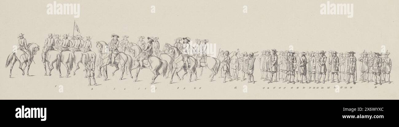 Historical costumed parade in Amsterdam during the 25th anniversary of ...