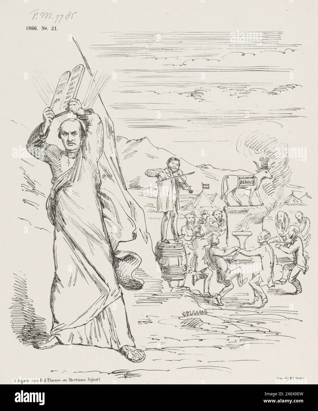 Cartoon on colonial policy, 1866, Cartoon on colonial policy. The ...