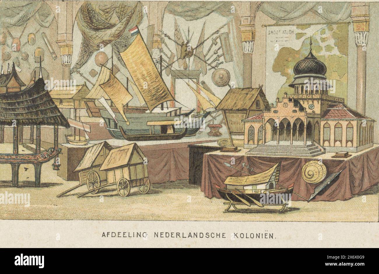 In the building of the Dutch colonies at the World Exhibition in ...