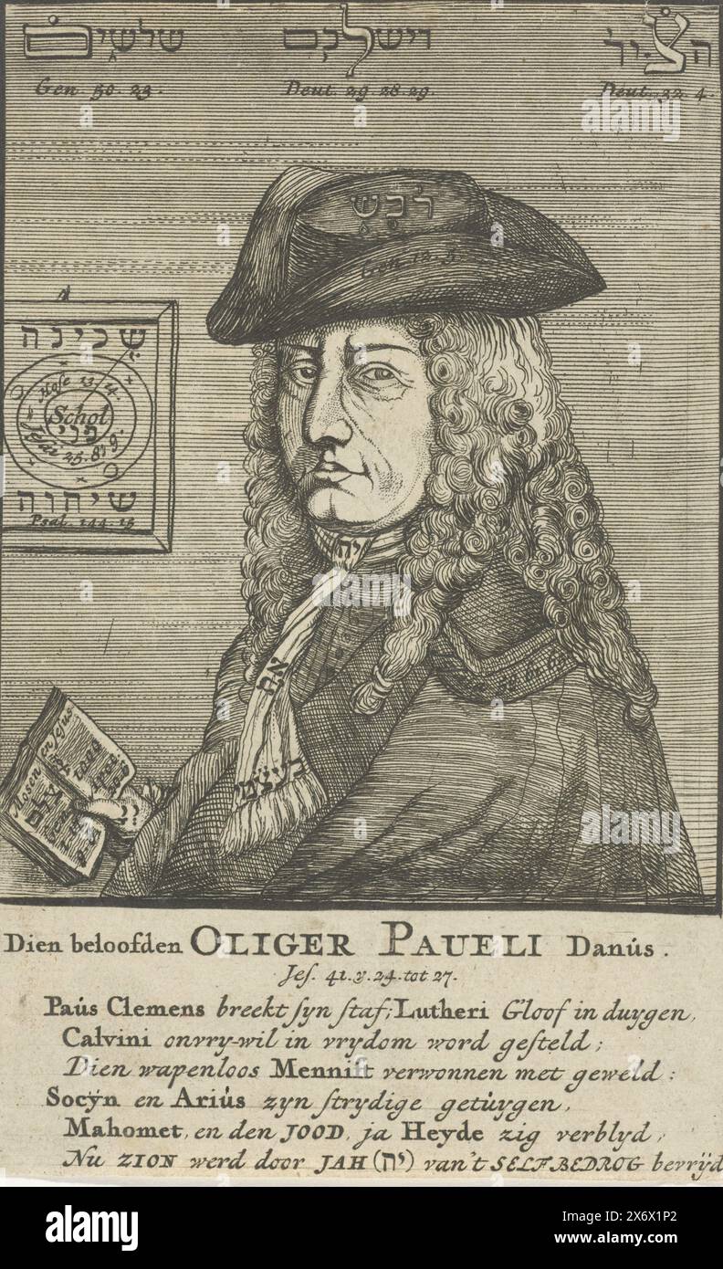 Portrait of Oliger Paulli, Portrait of the Danish Jew, Oliger Paulli ...