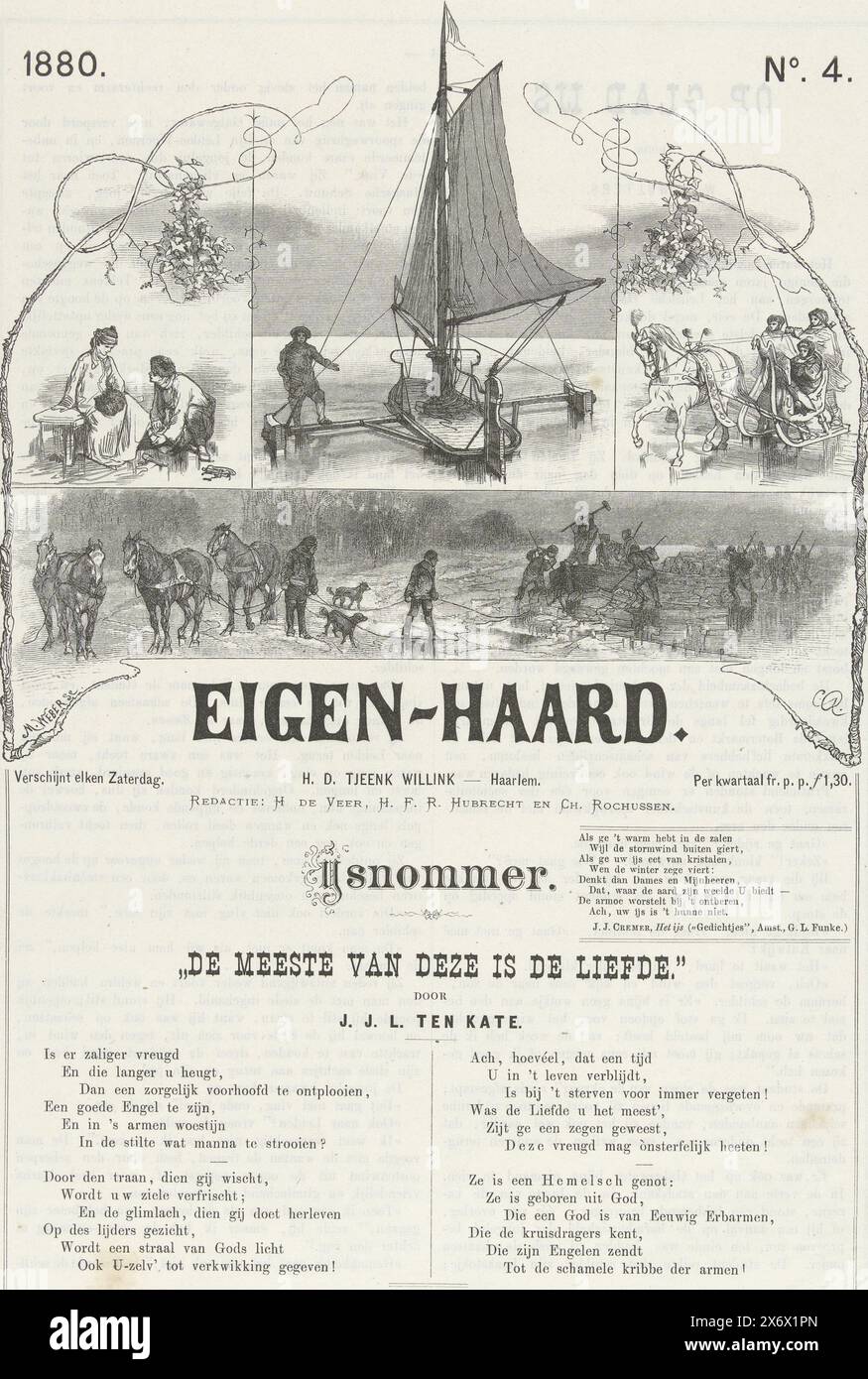 Title page for 'Eigen-Haard', Title page for the magazine 'Eigen-Haard ...