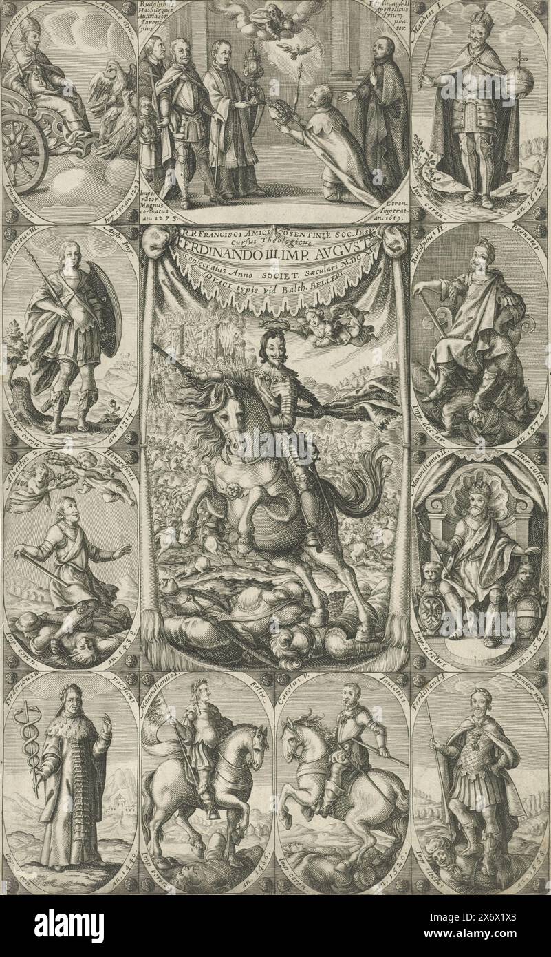 Allegorical representation of Emperor Ferdinand III, Equestrian ...