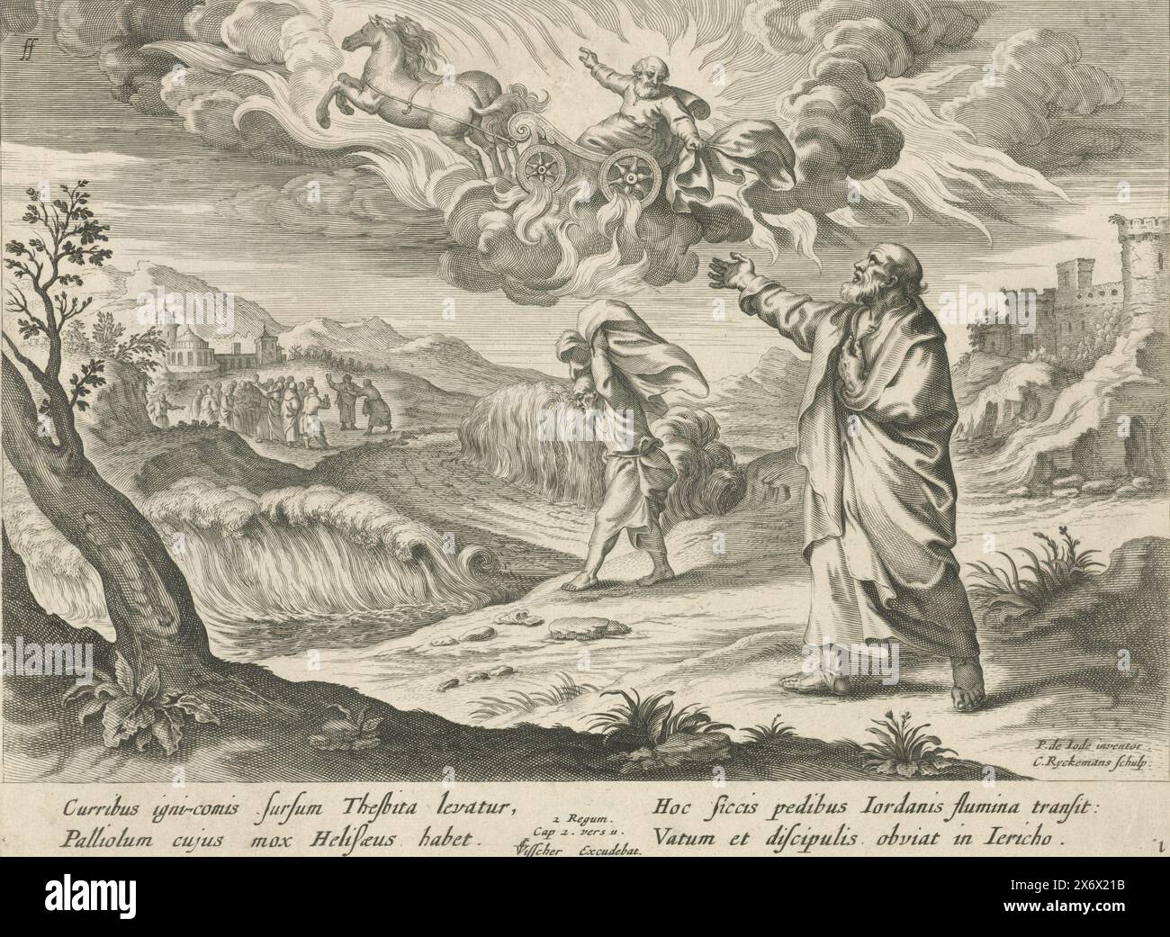 Elisha sees the ascension of elijah hi-res stock photography and images ...