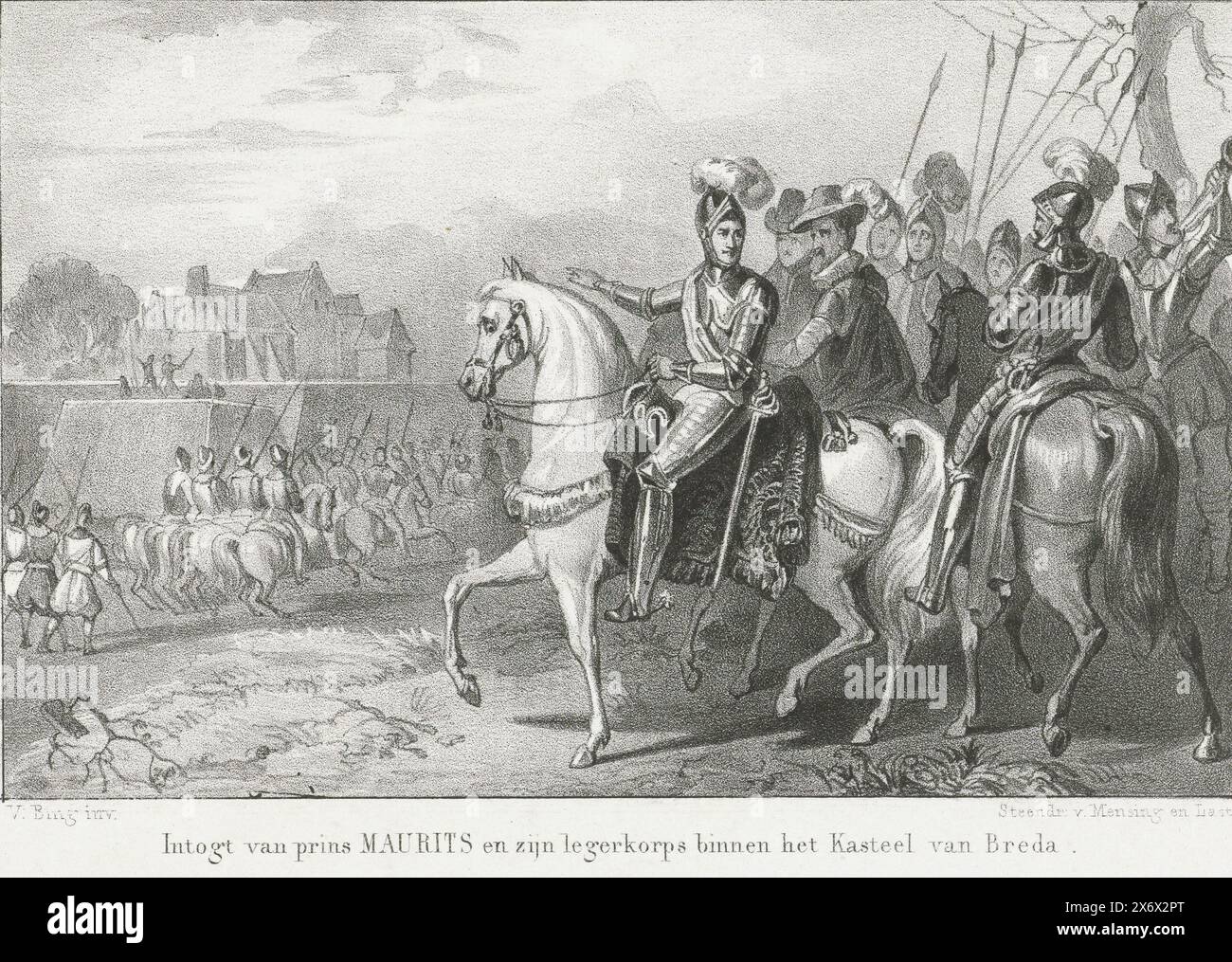 Prince maurits enters breda castle hi-res stock photography and images ...