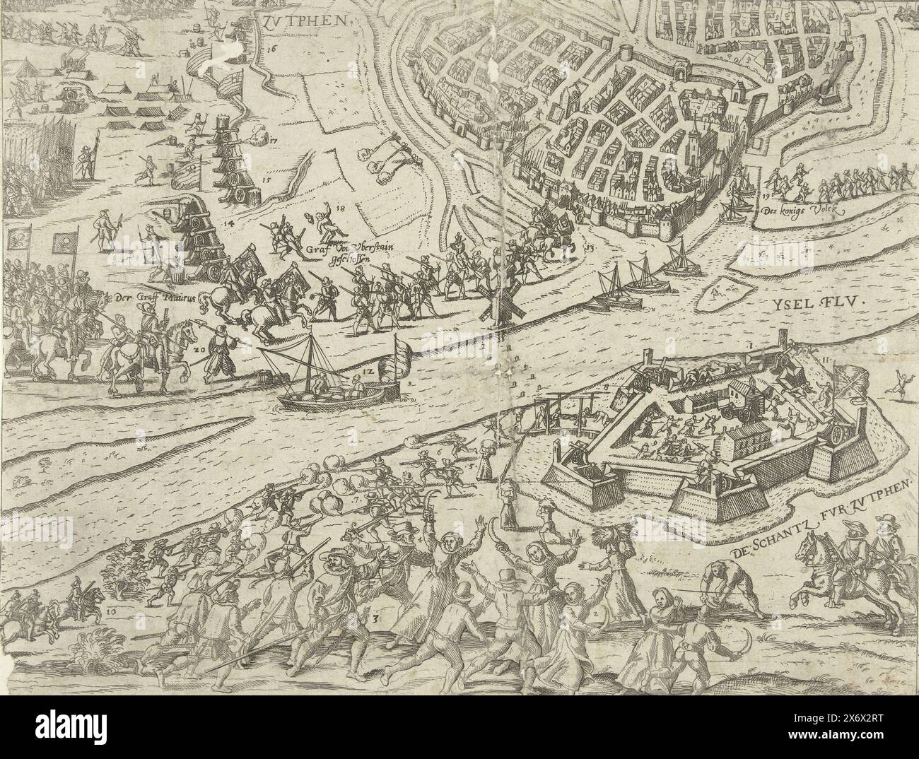 Capture of the fortification at Zutphen, 1591, Capture of the ...