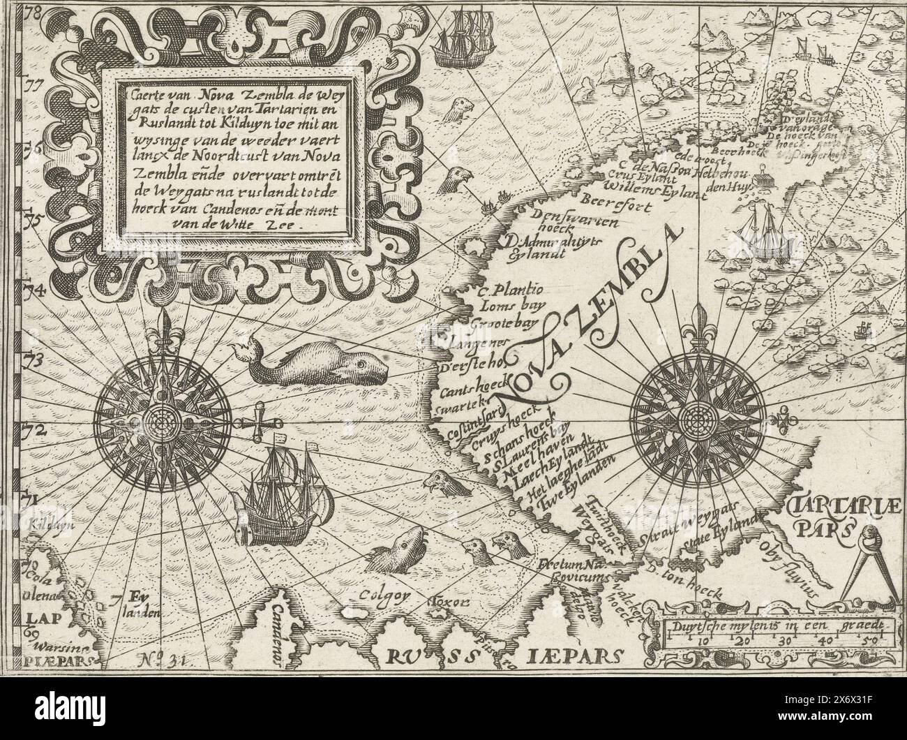 Gerrit de veer map hi-res stock photography and images - Alamy