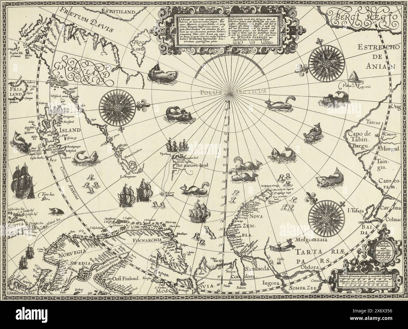 Map of arctic circle countries hi-res stock photography and images - Alamy