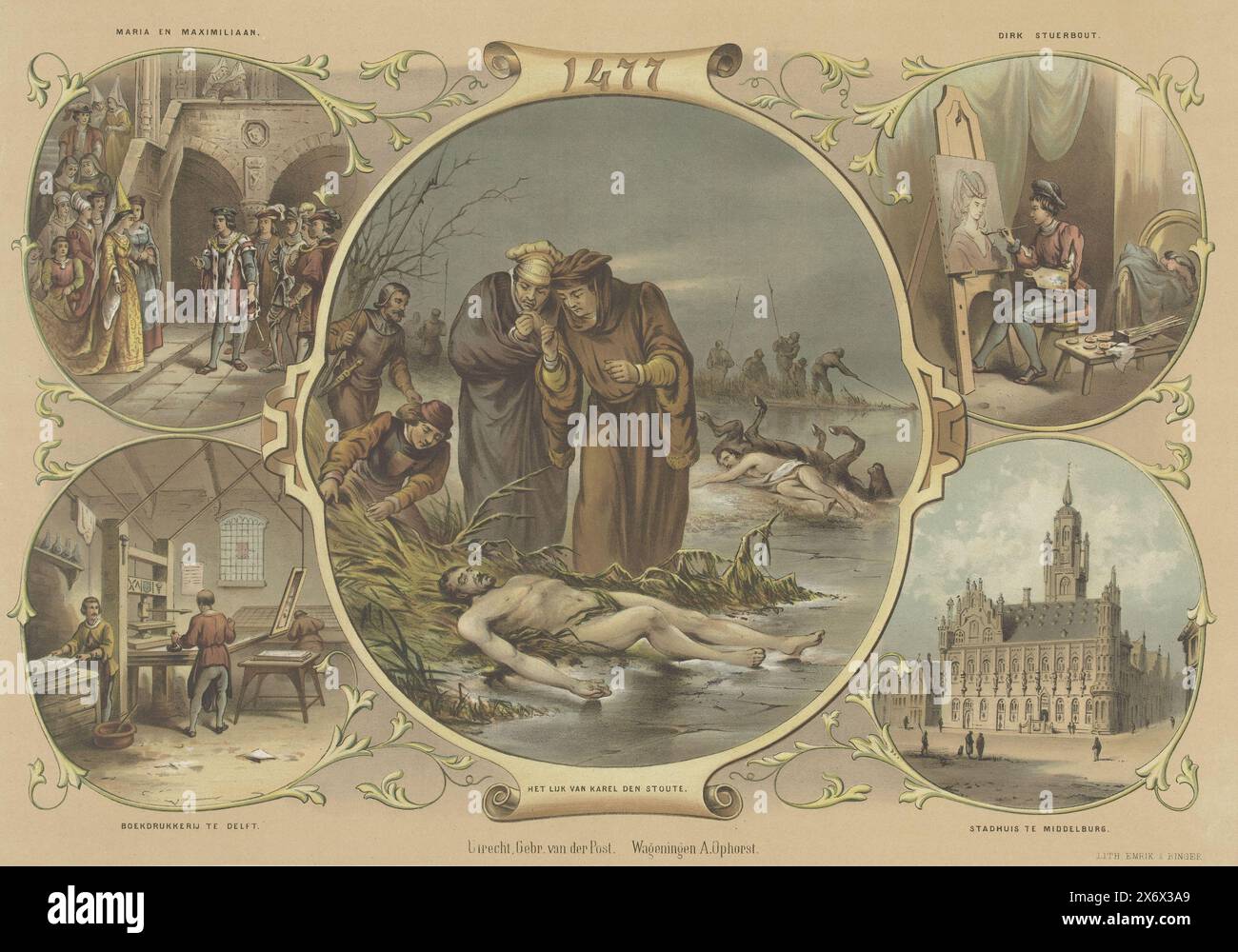 Events in and around the year 1477, Vaderlandsche Historieplaat voor ...